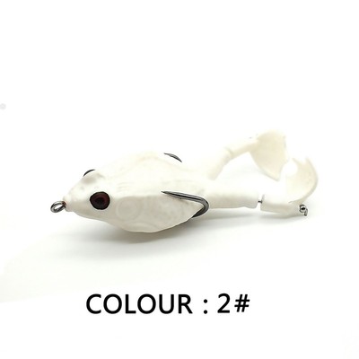Double Propeller Frog Soft Baits Shad Soft Lure Jigging Fish