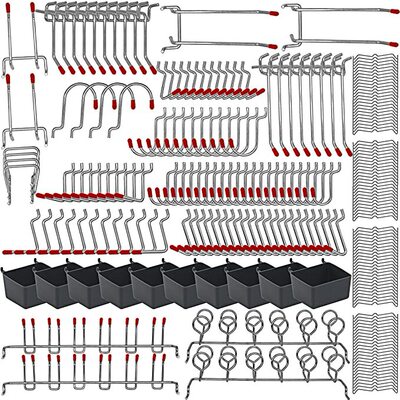跨境电商洞洞板挂钩洞洞板金属钩工具挂钩 Pegboard hook  228pcs