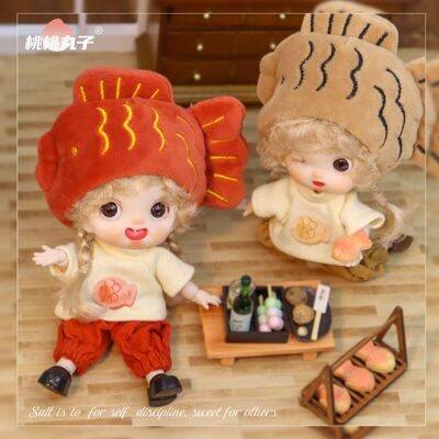 桃桃丸子直销鲷鱼烧女孩娃娃玩具