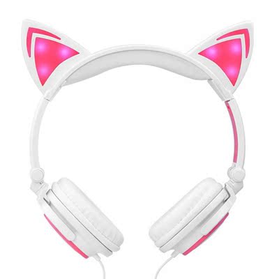 Stereo Computer Over-ear Cartoon Foldable Headphone Cat Ear