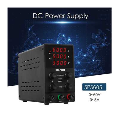 220V 0-60V 0-5A DC Power Supply Switching Voltage-stabilized