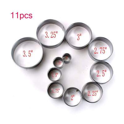 Round Cookie Biscuit Cutter Set Circle Pastry Cutters for Do