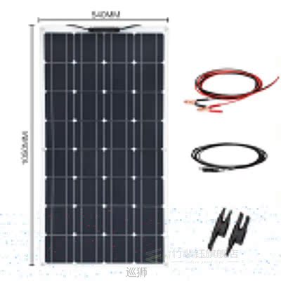 200W Solar Panel Flexible Monocrystalline Solar Cell for Car
