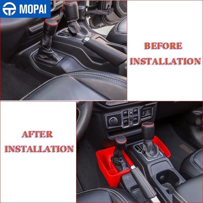 MOPAI Stowing Tidying for Jeep Wrangler JL 2018  ABS Car Gea