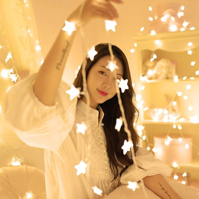 10m Battery Operated Star String Lights LED Fairy Light