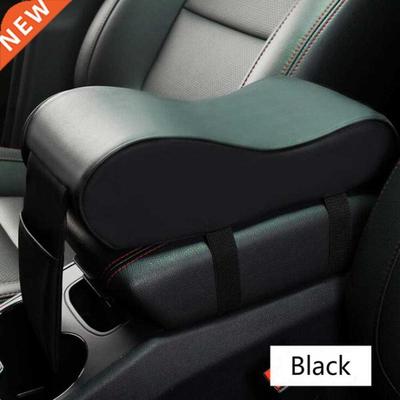 Leather Car Central Armrest Soft Pad Black Auto Center Conso