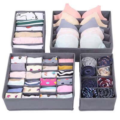 4 pieces of foldable divider closet clothes storage storage