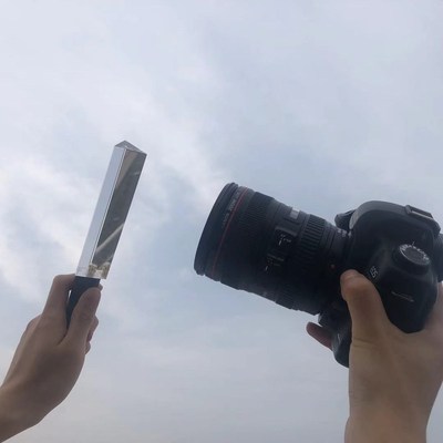 30*30*150mm Photography Crystbal Prisma Perforated Triangula