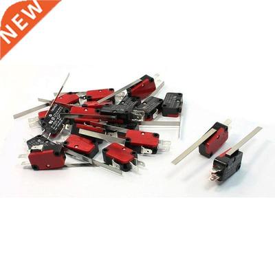 20PCS SPDT 3 Pins Long Hinge Lever Momentary V-153-1C25 mini