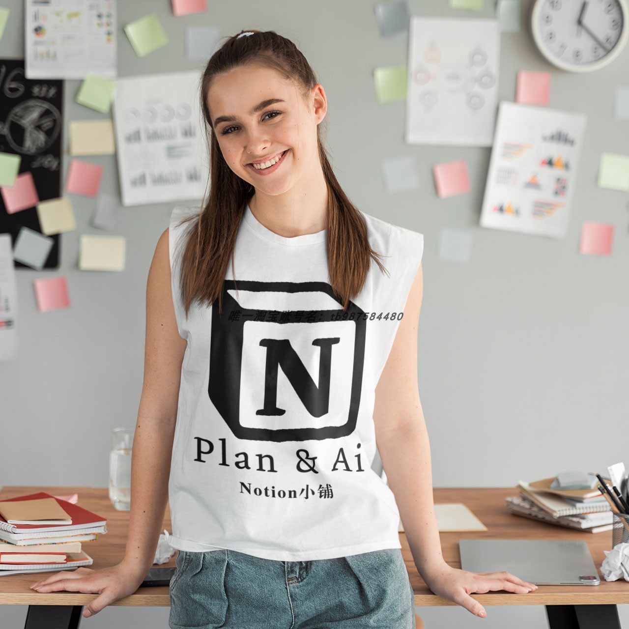 Notion正版Plus Ai订制 T-Shirt立体休闲工作百搭装_虎窝淘