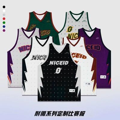 新款耐撕美式篮球服套装定制通用