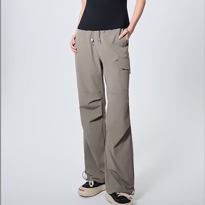 红一号软壳伞兵裤女50073春夏季2025新款户外登山直筒速干工装裤