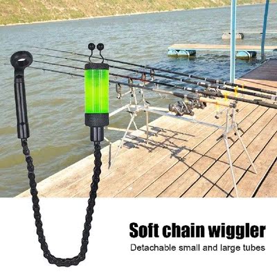 1pcs Fishing Bite Alarms Soft Chain Wiggler Fish Bite