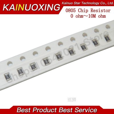 5000Pcs 0805 SMD 1/4W 0R ~ 10M chip resistor 0 10R 100R 220R