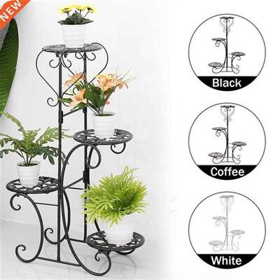 4 Potted 4 Tier Plnt Stnd Multiple Flower Pot Holder Shelv