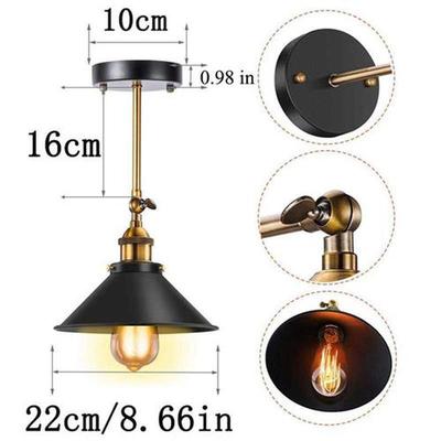 E27 Base Industrial Wall Sconces Light AC 90-260V Vintage Wa