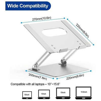 Laptop Stand Adjustable Aluminum Alloy Notebook Stand Compat