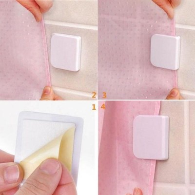 2Pcs/set Shower Curtain Clips Anti Splash Spill Dripping Wat