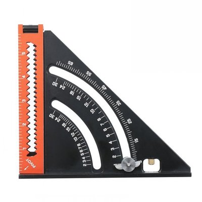 Folding Triangle Square Ruler Goniometer Aluum Alloy Mul