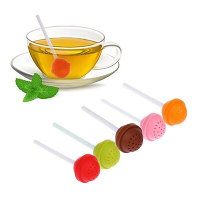 Lollipop Tea Strainers New Strainer Reusable Tea Bag Infuse