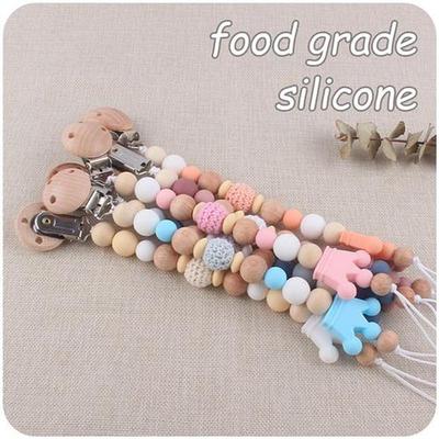 Baby Pacifier Chain Silicone Beads So Nipple Clip Infan