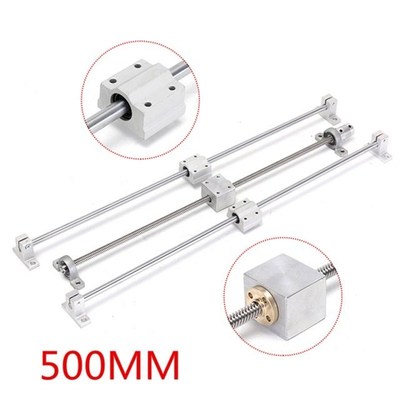 500mm T8 CNC Parts Horizontal Shaft Optical Axis Guide Beari