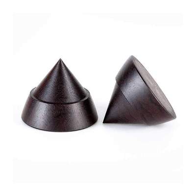 23mm Ebony Wooden Speaker Isolation Wood Stand Feet base pad