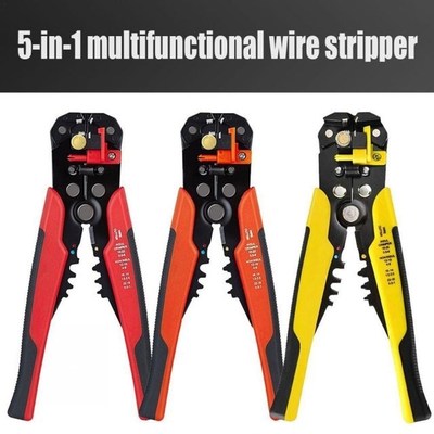 5 In 1 Self Adjusting Insulation Wire Stripper Cutter Crimpe