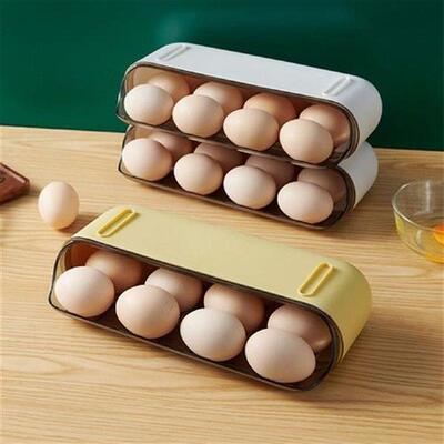 Fresh-keeping Rolling Egg Box for Refrigerator Kitchen