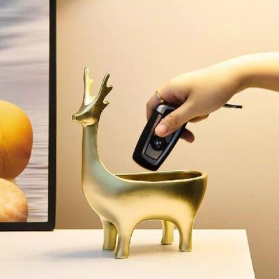 Patung Rusa Resin Kerajinan Ornamen Dekorasi Rumah Desktop