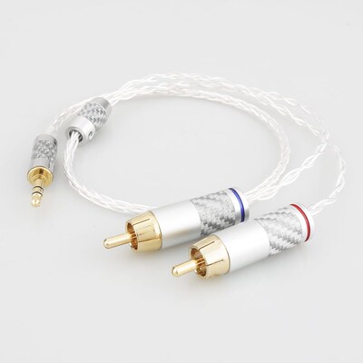 Audiocrast RCA Cable HiFi Stereo 3.5mm to 2RCA Audio Cable