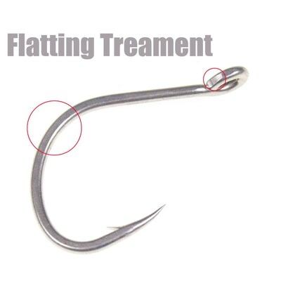 100pcs Anti-rust Matte Tin Thick Steel Wire Barbed Hook Stro