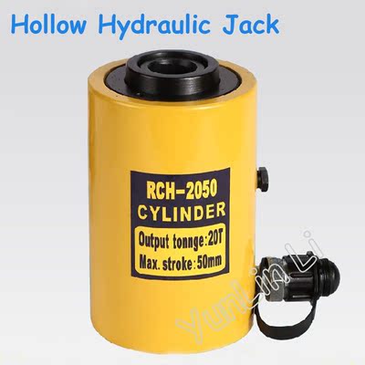 20T Hollow Hydraulic Jack Stroke 50mm Cylinder Multi-use Man