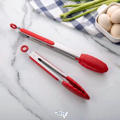 Silicone Food Tong Stainless Steel Kitchen Tongs Silicone No