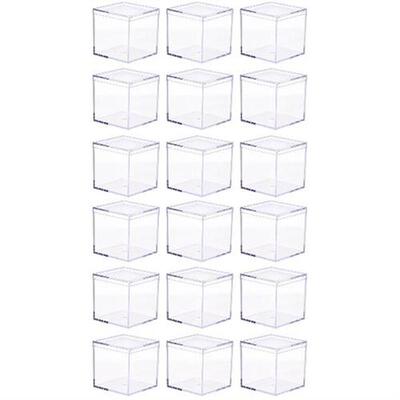 Box Boxes Acrylic Clear Candy Cube Gift Packing Jewelry