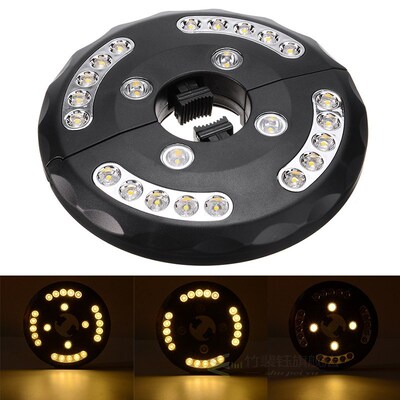 24 LEDs Parasol Lamp Outdoor Patio Umbrella Light for Garden