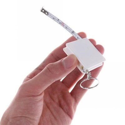 Mini Tape Measure With Key Chain Plastic Portable Retractabl