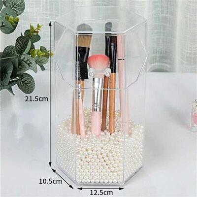 Transpent Acrylic Cosmetic Organizer Makeup Brush Containe