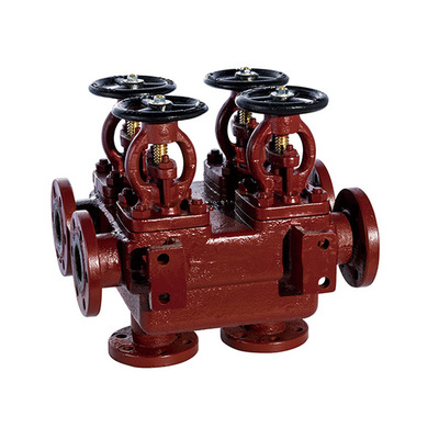 船用法兰铸铁双排双联截止阀箱R、RS型GB/T2499-93