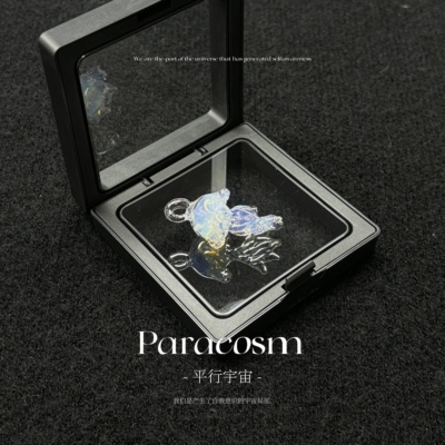 观粼  灯工琉璃可调节项链精致高级Paracosm平行宇宙