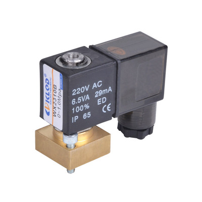 开灵板式电磁阀微型二位三通直动式电磁阀WX2310B AC220V DC24V