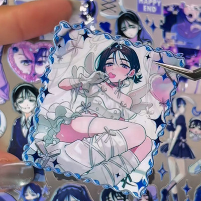 动漫系浮雕贴纸卡通立体diy拼贴