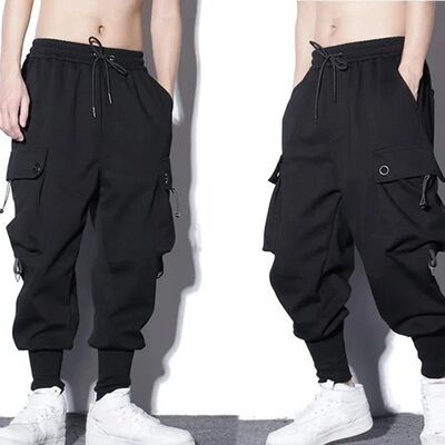 Men's Loose-fit Casual Pants Fashion Korean Hip Hop Sweatpan