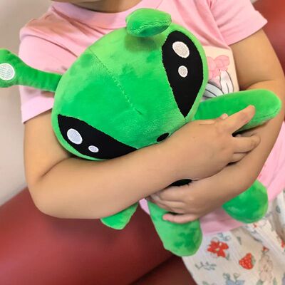 30cm Green Alien Plush Toy Anime Tentacle Horn Alien Monster