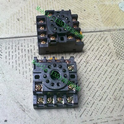 实物拍摄继电器 插座PF113A-E  (11脚方座 配MK3P、JTX-3C)