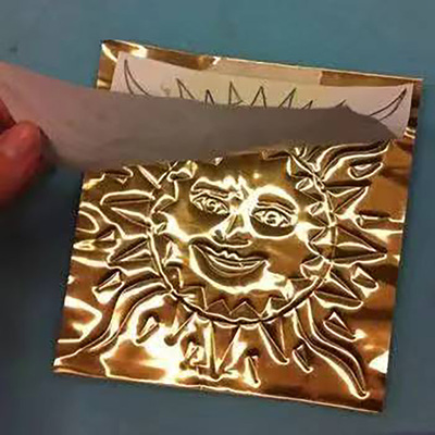 锡纸画浮雕学生手工立体雕刻铝箔