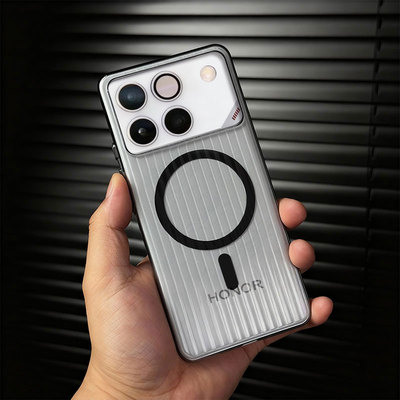 【不挡风扇】适用荣耀WIN手机壳全包磁吸瓦楞HONOR保护套WINRT个性纯色透明磨砂防摔男女情侣创意高端肤感简