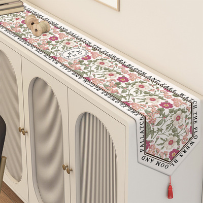 桌旗餐边柜长条茶几桌布装饰电视