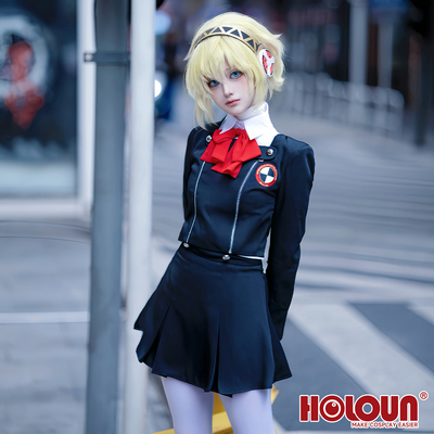 HOLOUN控想派系女神异闻录P3月光馆学院persona埃癸斯制服COS服