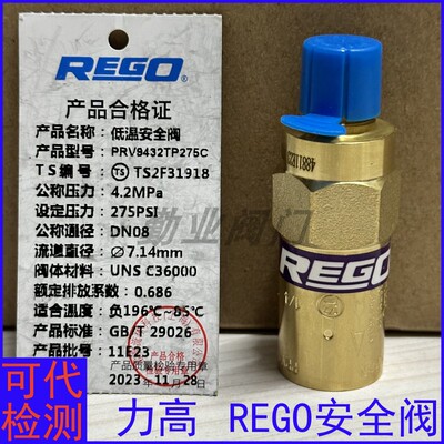 REGO安全阀低温杜瓦瓶液化气液氮